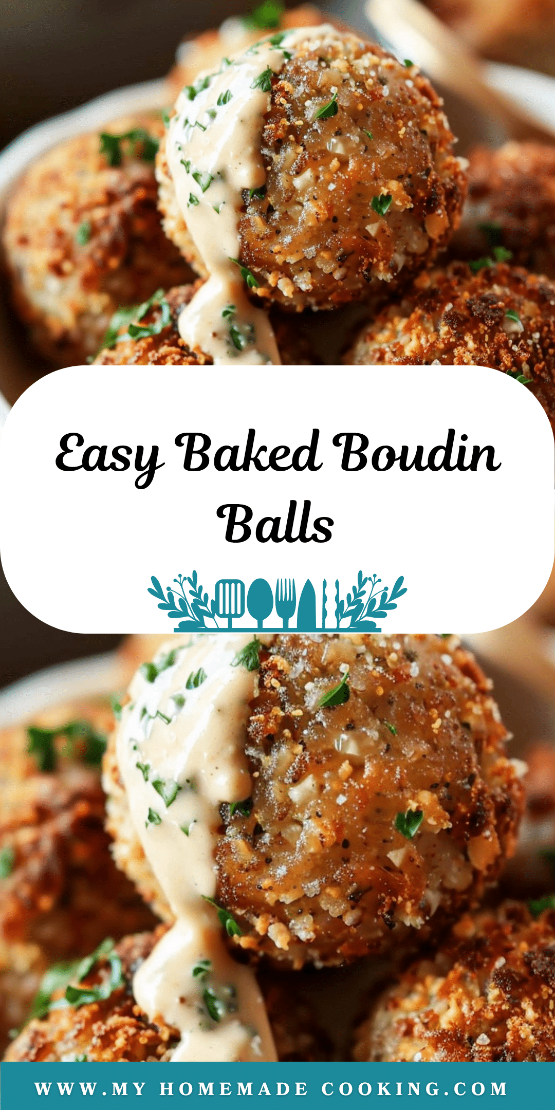 Easy Baked Boudin Balls | My Homemade Cooking