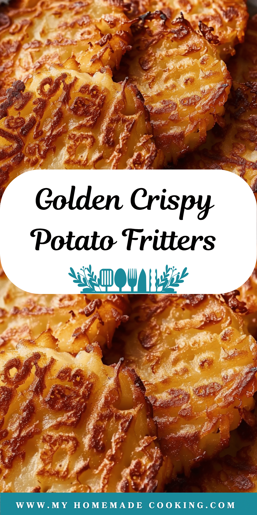 Golden Crispy Potato Fritters | My Homemade Cooking