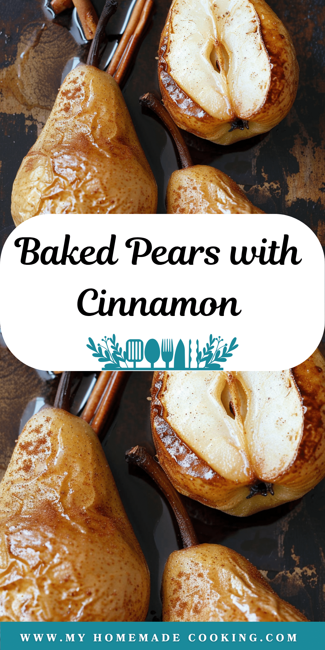 Simple Cinnamon Baked Pears | My Homemade Cooking