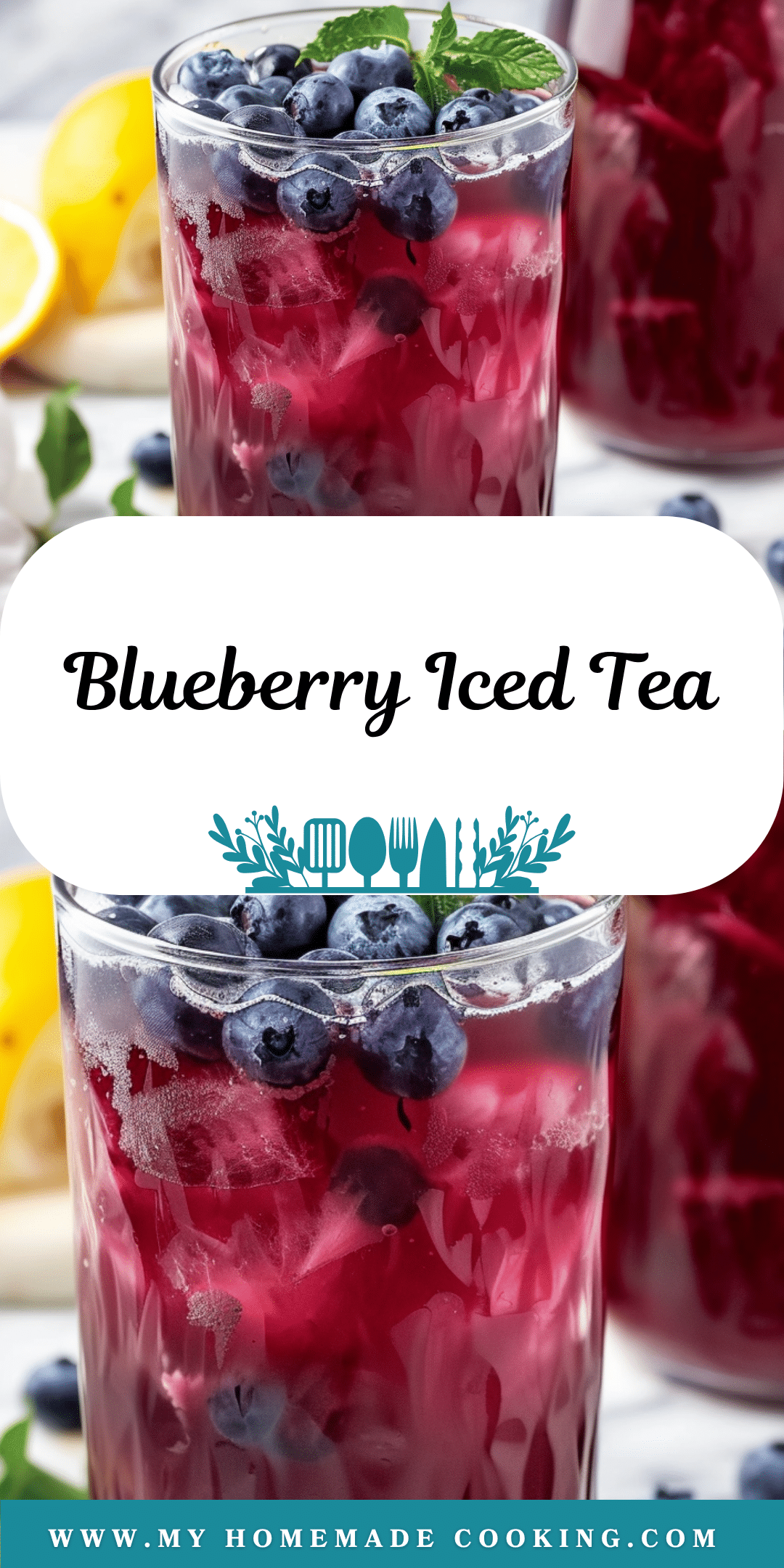 Blueberry Iced Tea | My Homemade Cooking
