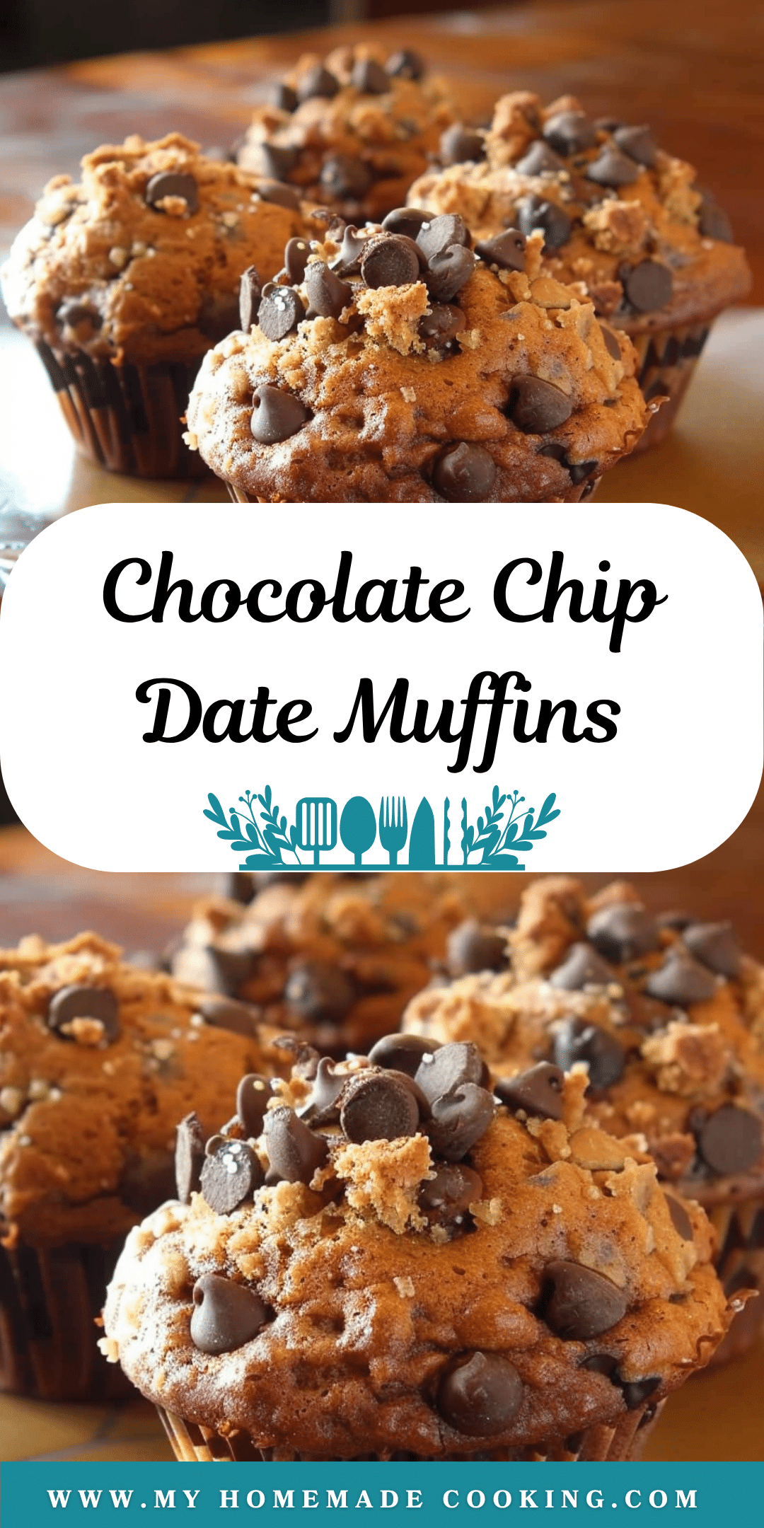 Chocolate Chip Date Muffins | My Homemade Cooking