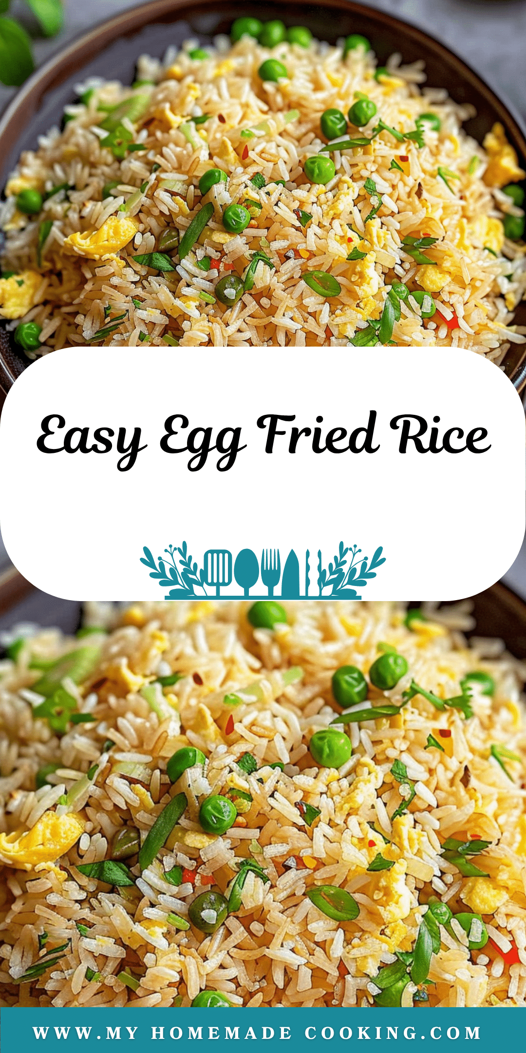 Easy Egg Fried Rice My Homemade Cooking