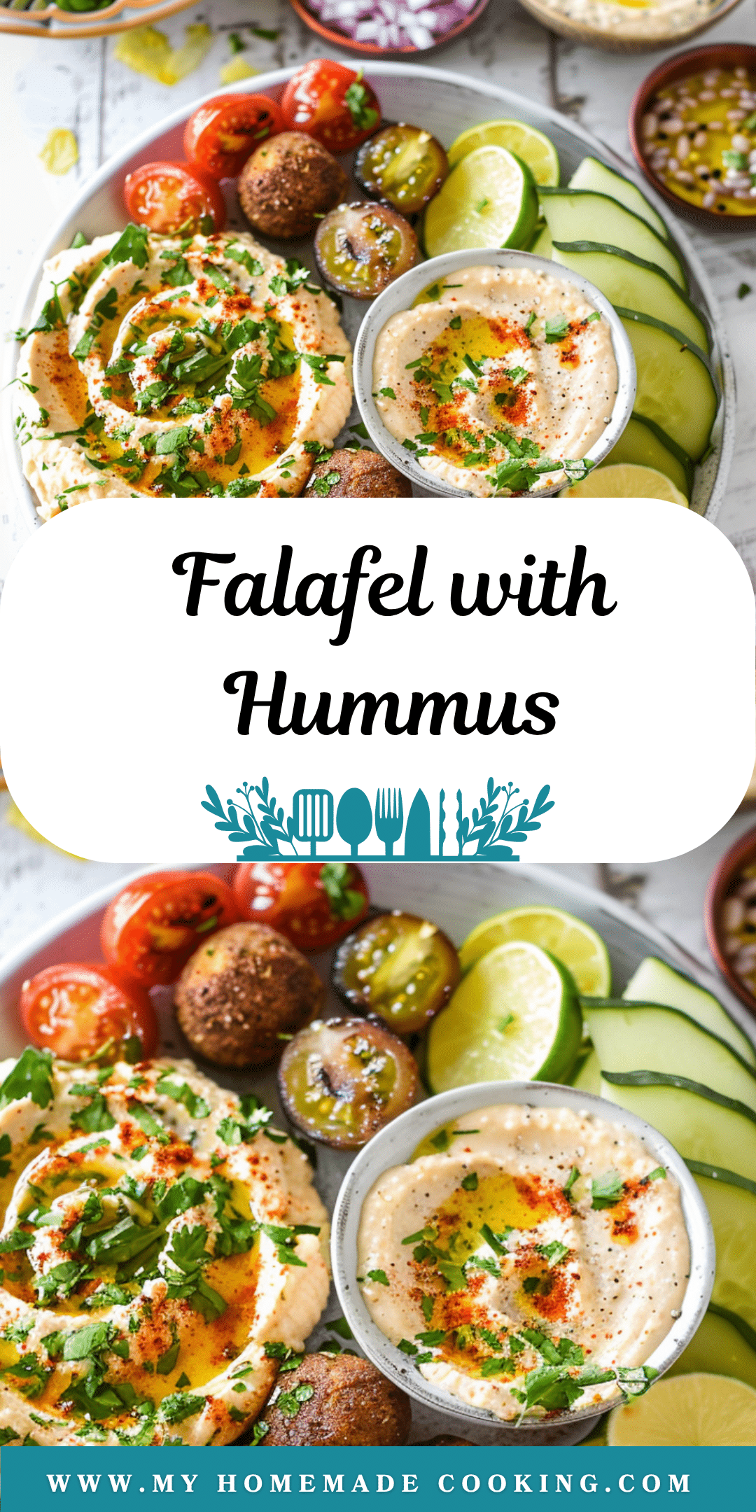 Falafel with Hummus & Tahini Sauce | My Homemade Cooking
