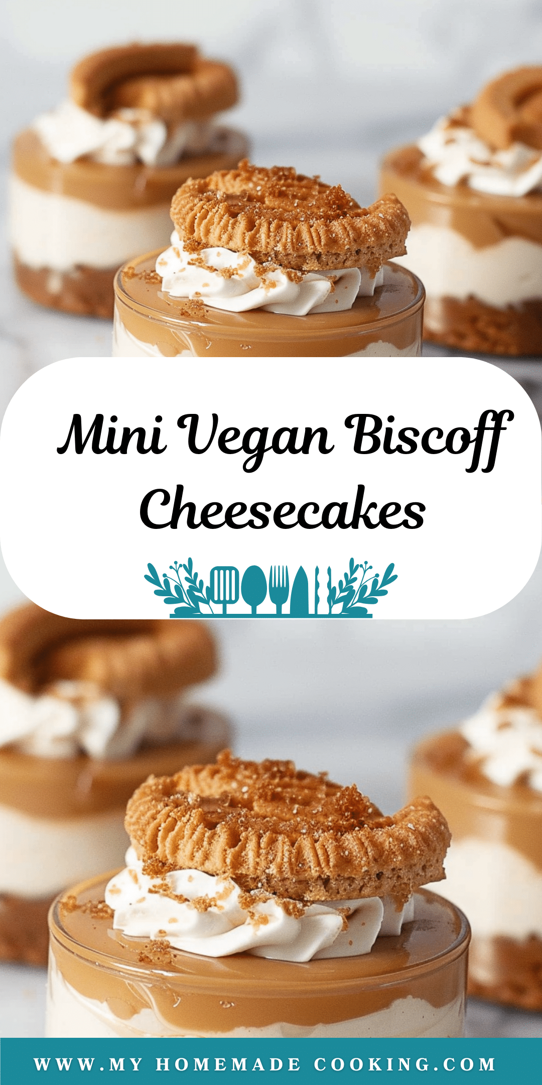 Mini Vegan Biscoff Cheesecakes | My Homemade Cooking