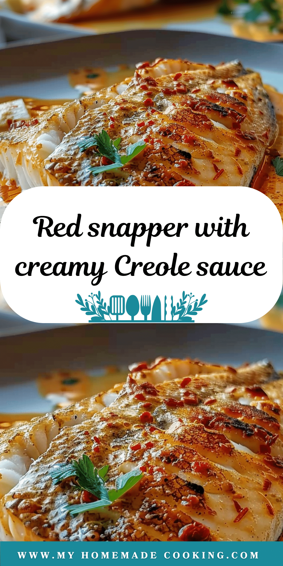 Red Snapper with Creamy Creole Sauce | My Homemade Cooking