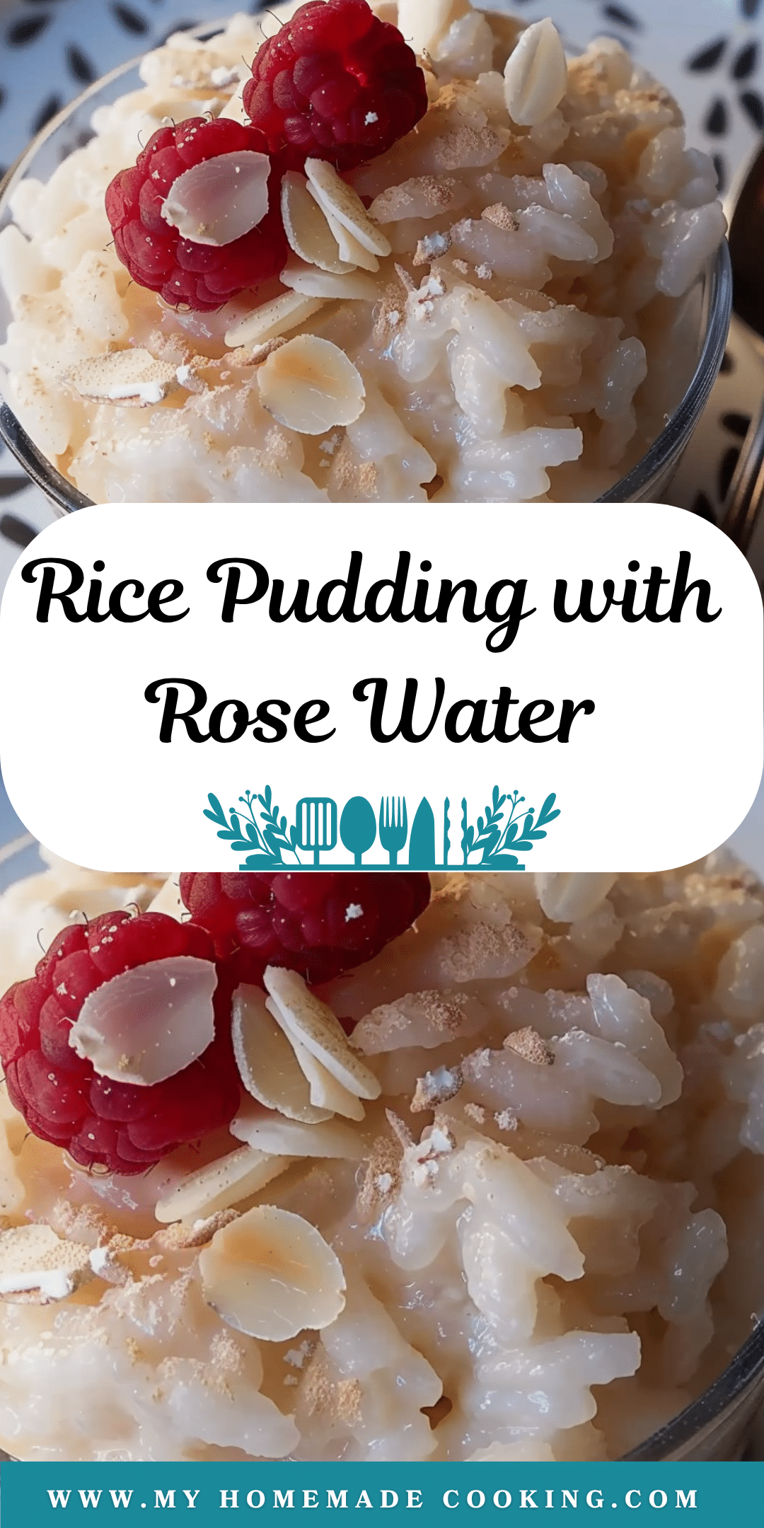 Rice Pudding with Rose Water | My Homemade Cooking