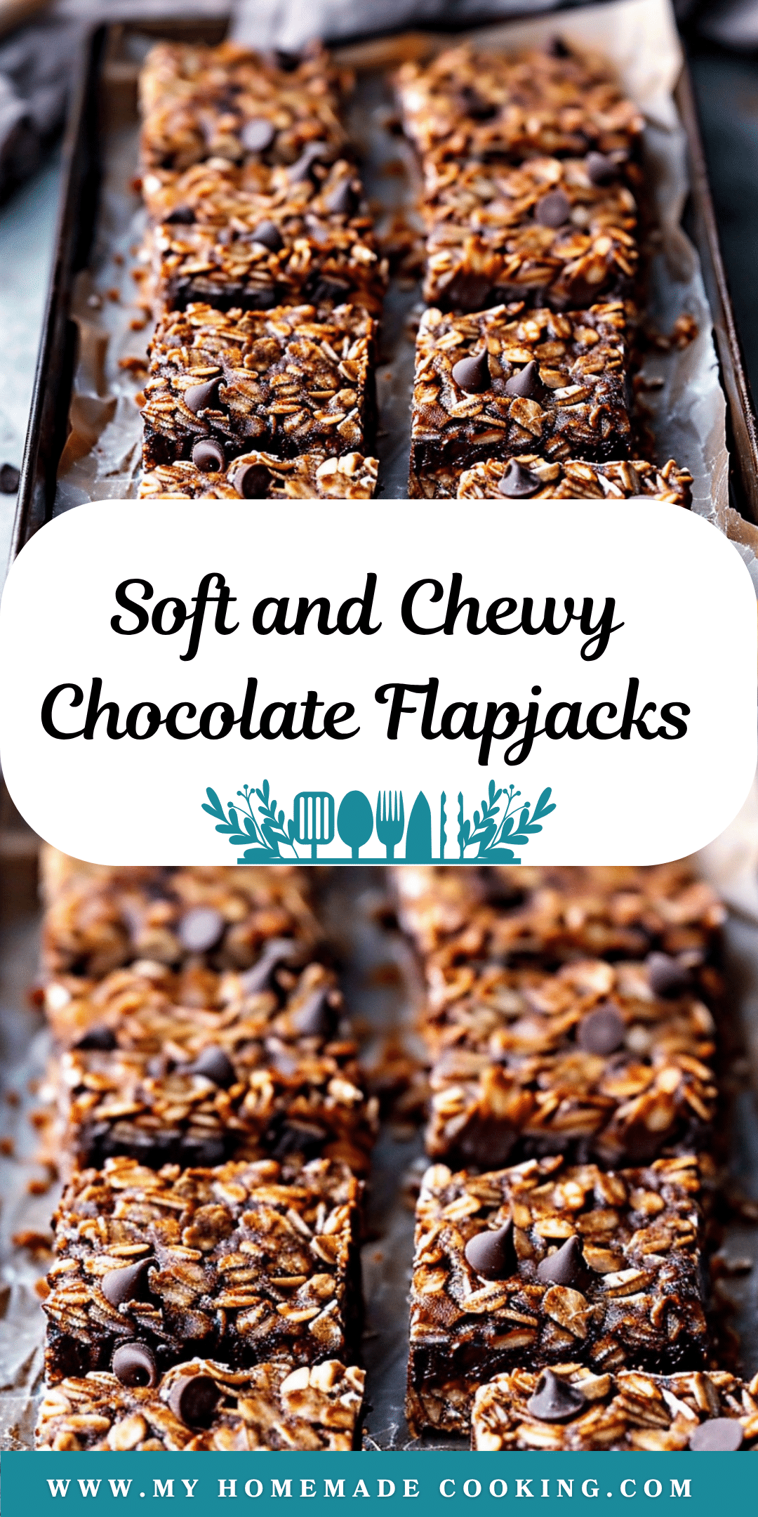 Soft and Chewy Chocolate Flapjacks | My Homemade Cooking