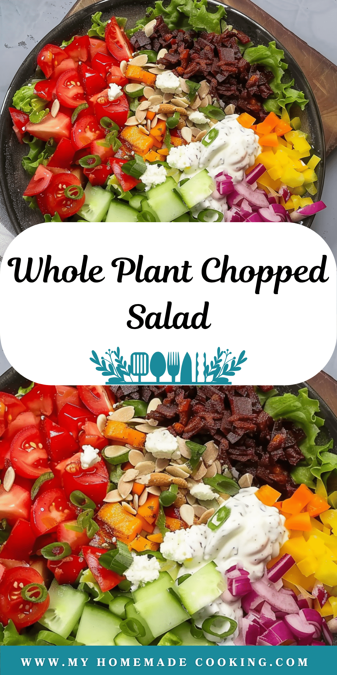 Whole Plant Chopped Salad | My Homemade Cooking