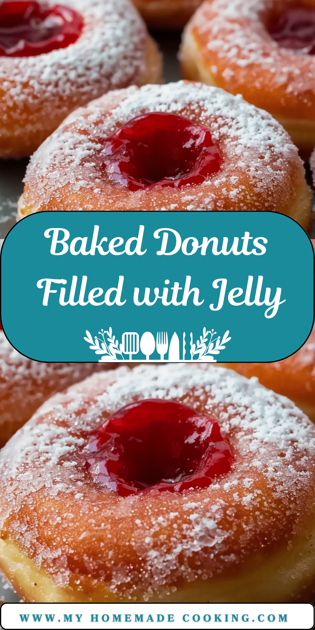 Soft & Airy Baked Jelly-Filled Donuts | My Homemade Cooking