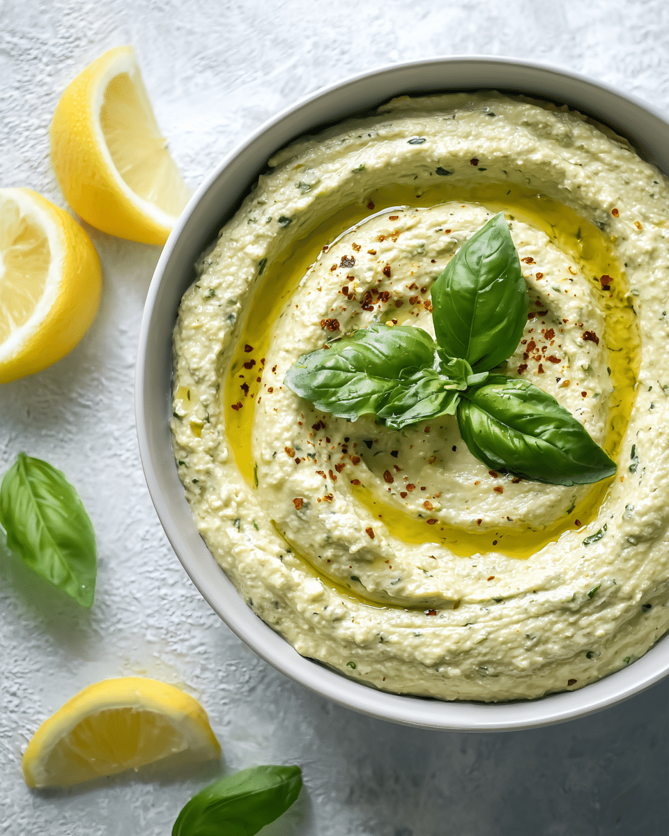 Lemon Basil Hummus Recipe: Quick & Creamy Mediterranean Snack