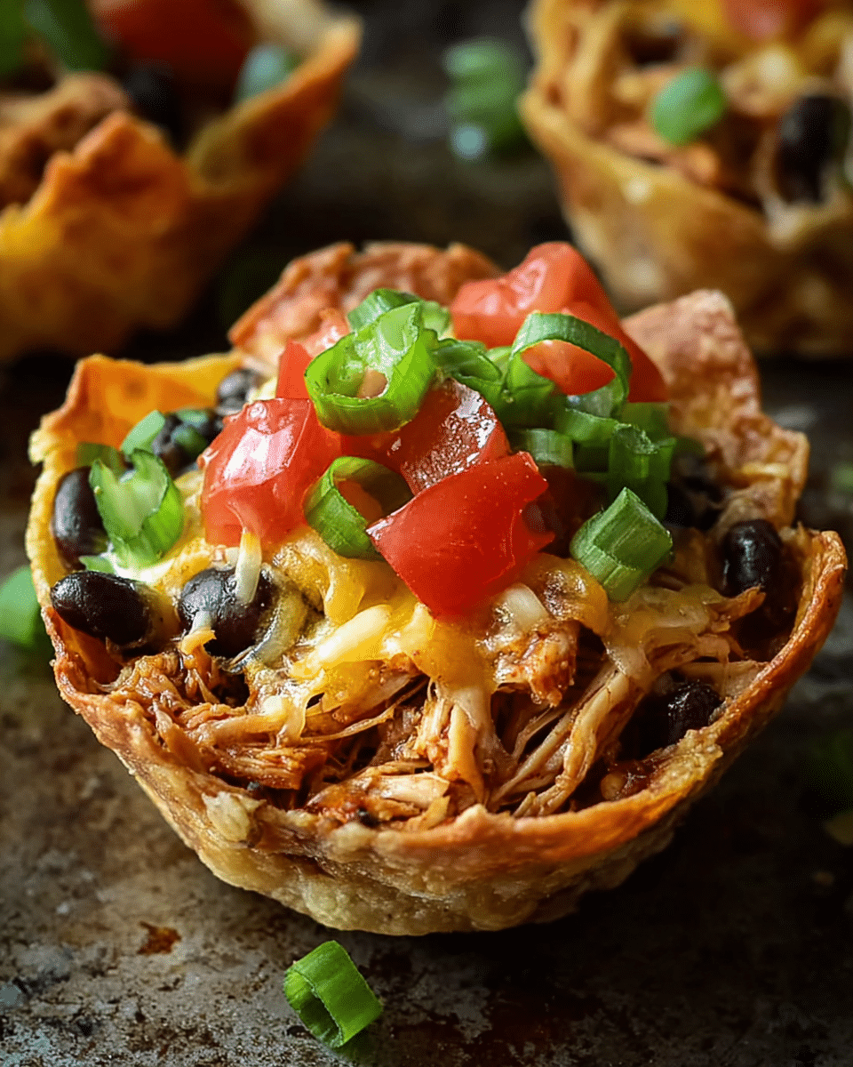 Mini Chicken Taco Cups - Irresistible Hand-held Bites