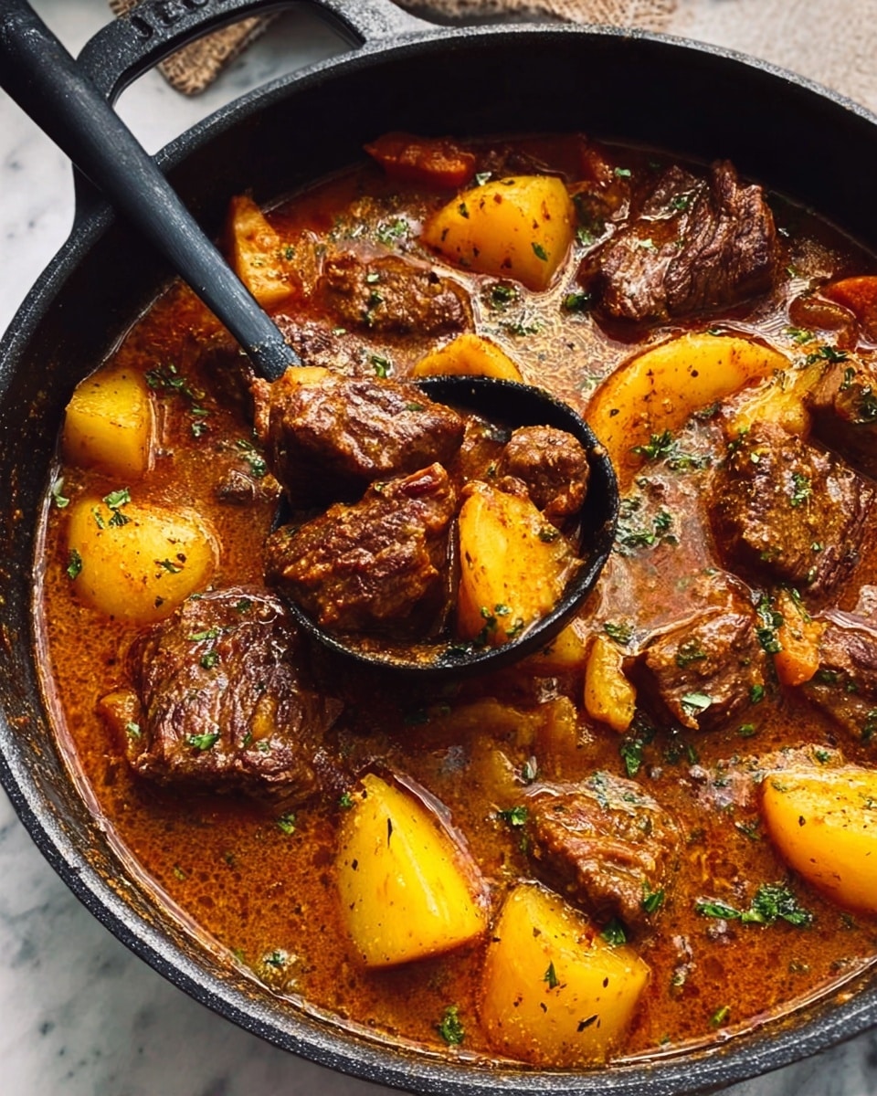 Spicy Beef Stew Slow Cooker Recipe | Warm & Hearty Comfort