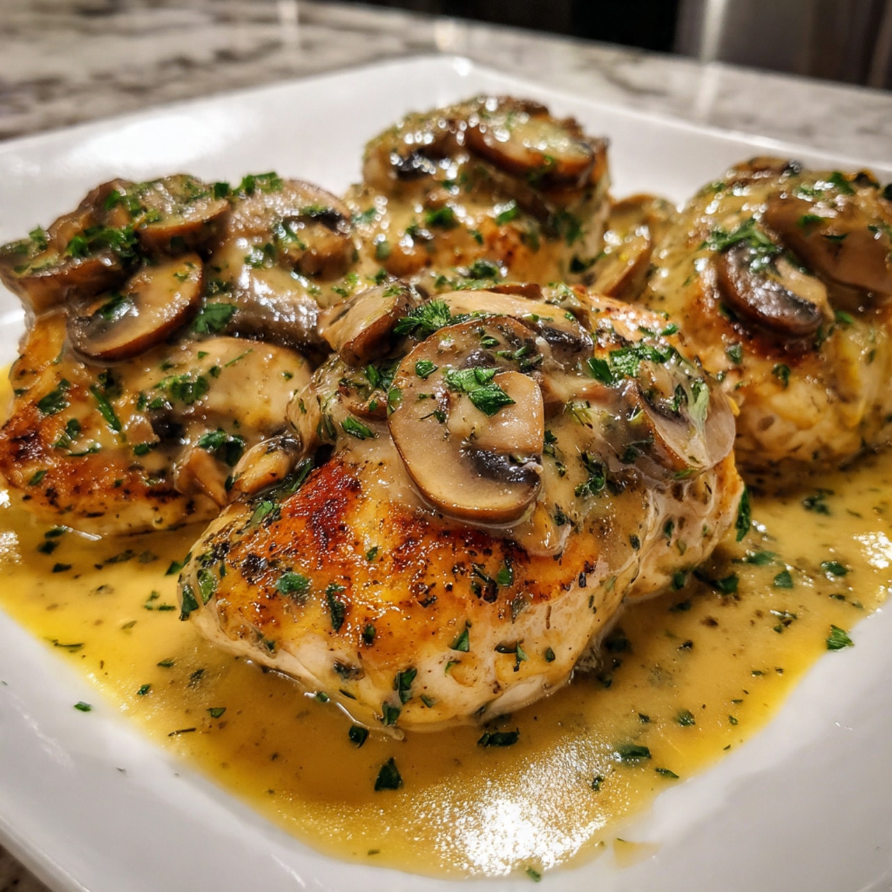 Romantic Chicken Marsala with Wine-Infused Mushroom Sauce