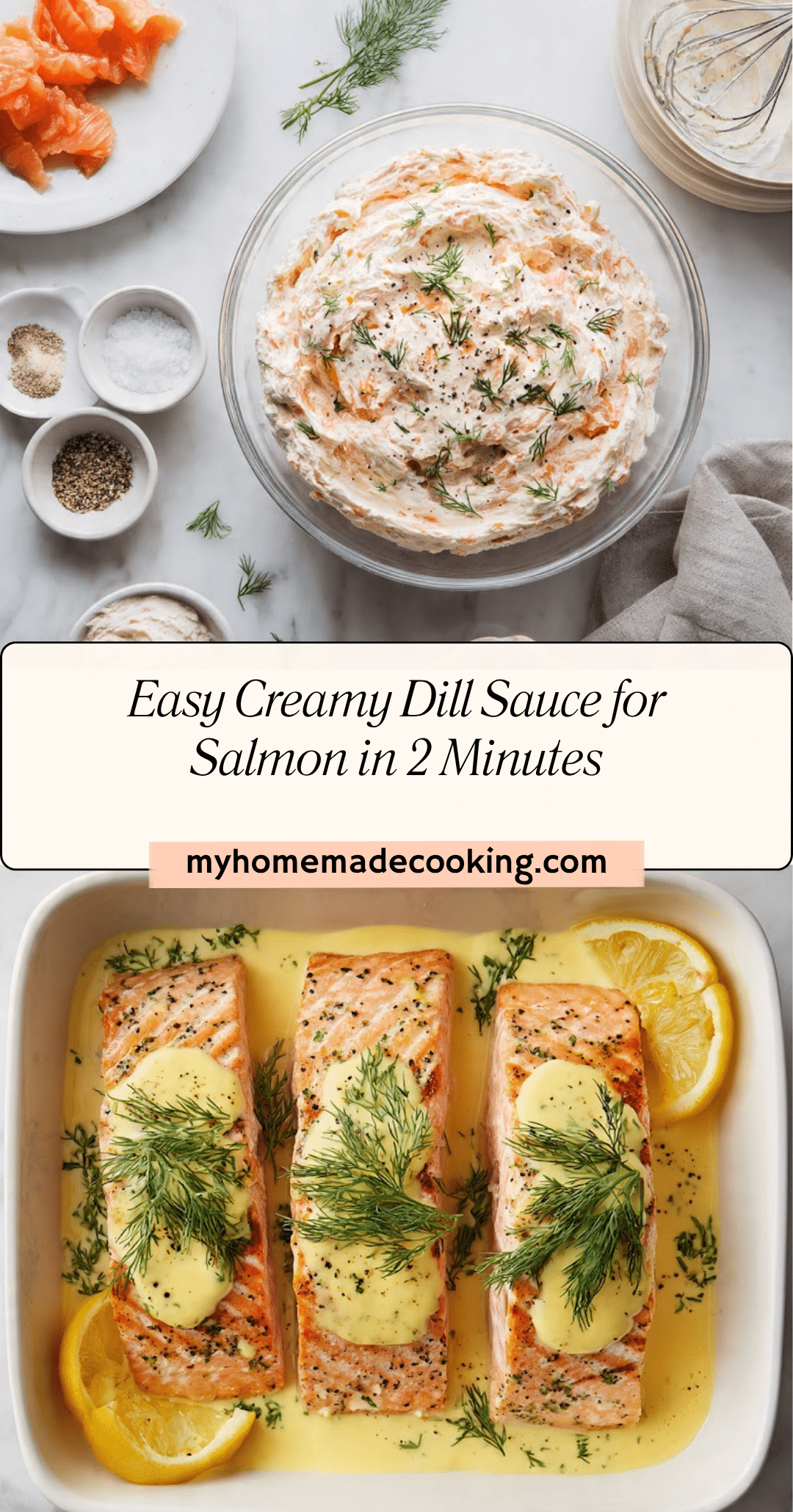 Gordon Ramsay Creamy Dill Sauce for Salmon - Quick & Delicious